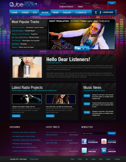 Communication Website Templates | Simple Templates