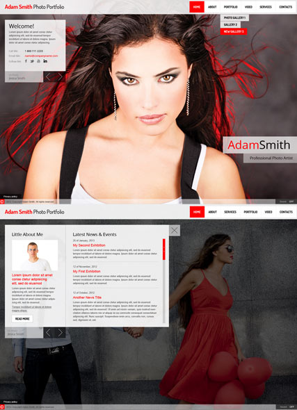 HTML5 Photo & Video Galleries | Simple Templates