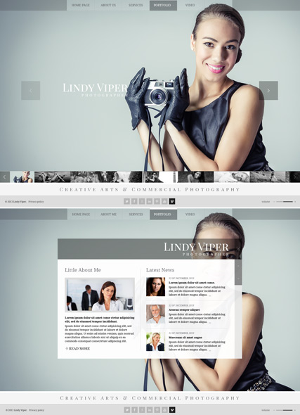 HTML5 Photo & Video Galleries | Simple Templates