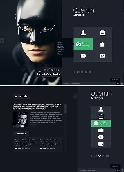 HTML5 Photo & Video Galleries | Simple Templates